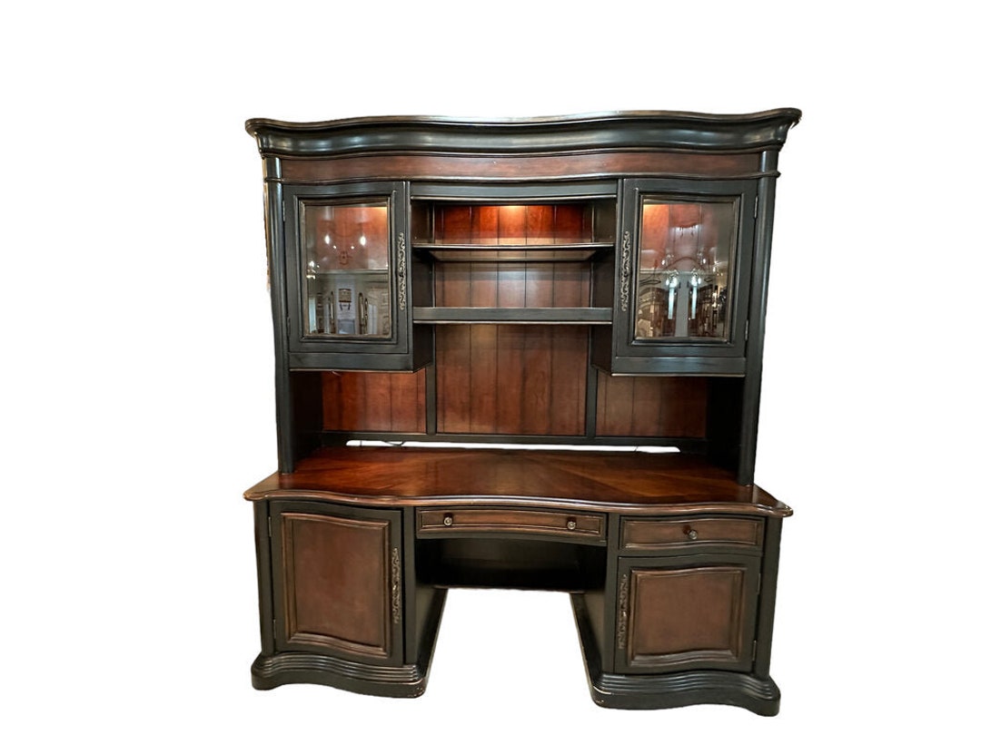 Large Executive Desk With Hutch - Etsy