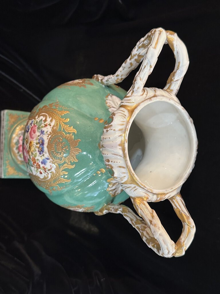 Antique French and Paris Hand Painted Porcelain Vase - Gold - Etsy