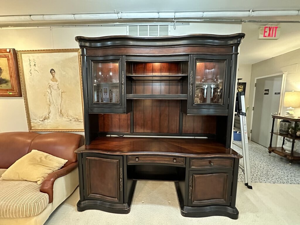 Large Executive Desk With Hutch - Etsy