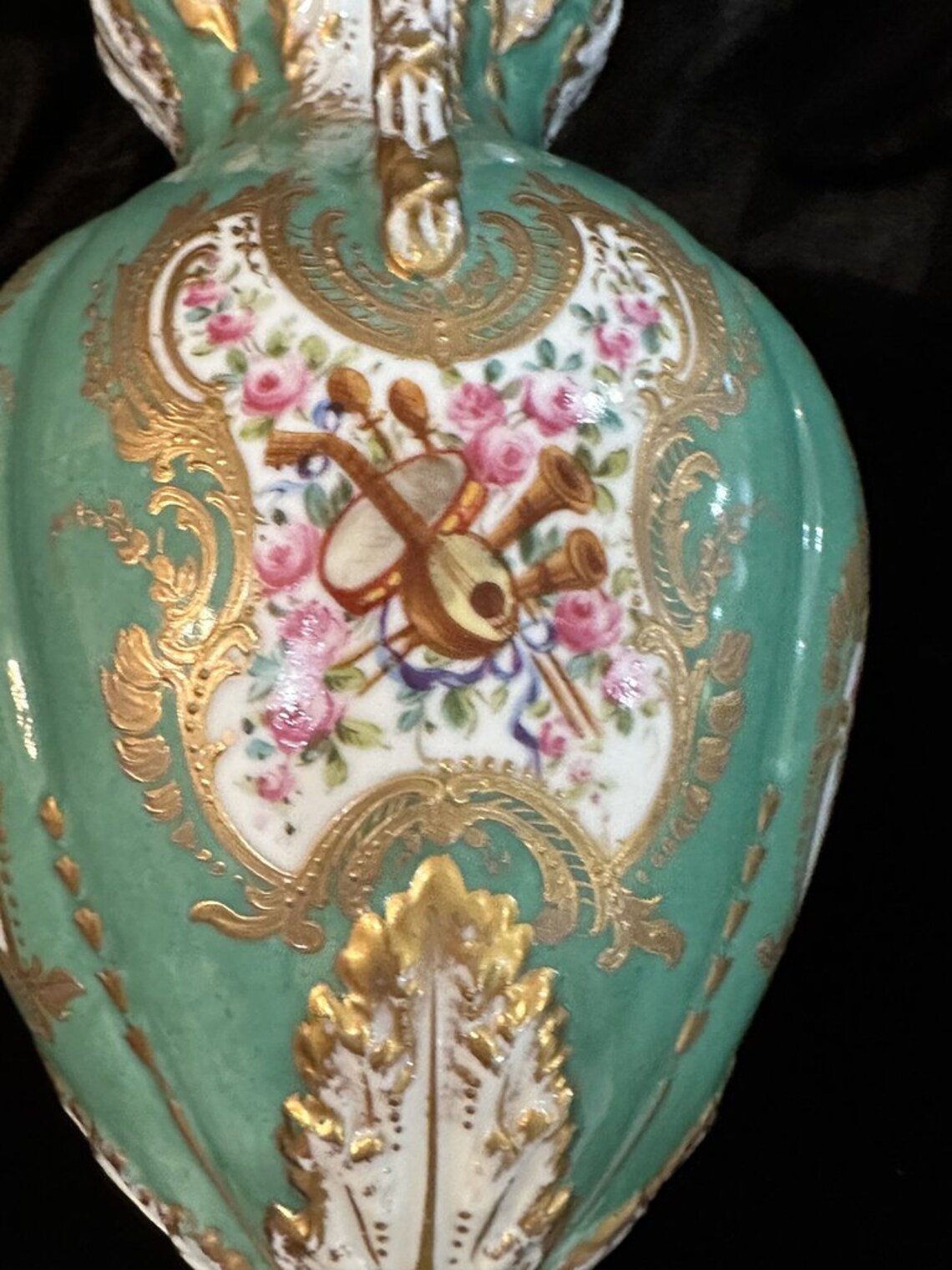 Antique French and Paris Hand Painted Porcelain Vase Gold - Etsy