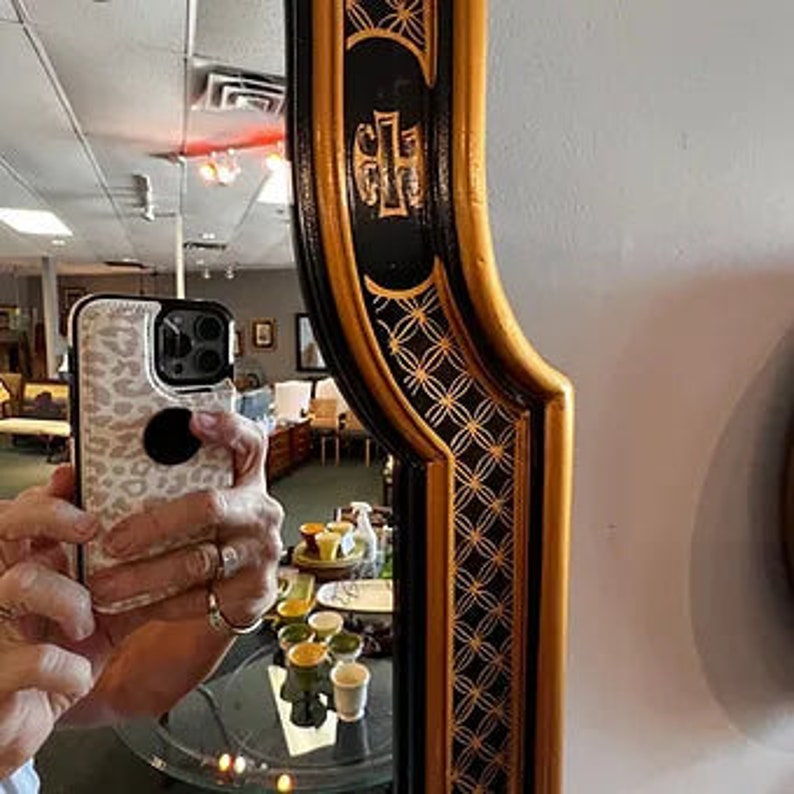 Drexel Chinoiserie Style Small Chest & Mirror Set - Etsy