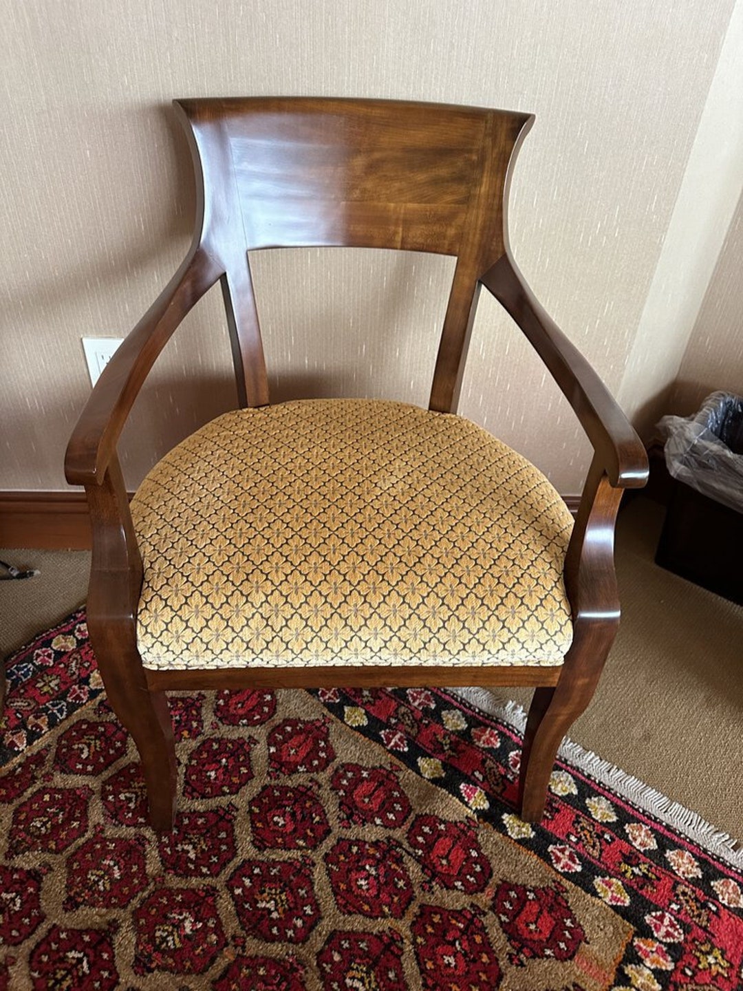 Set of 2 Wood-trimmed Accent Chairs by Kindel Furniture - Etsy