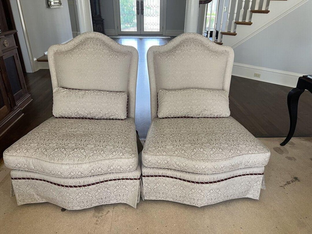 Set of 2 Slipper Chairs - Etsy