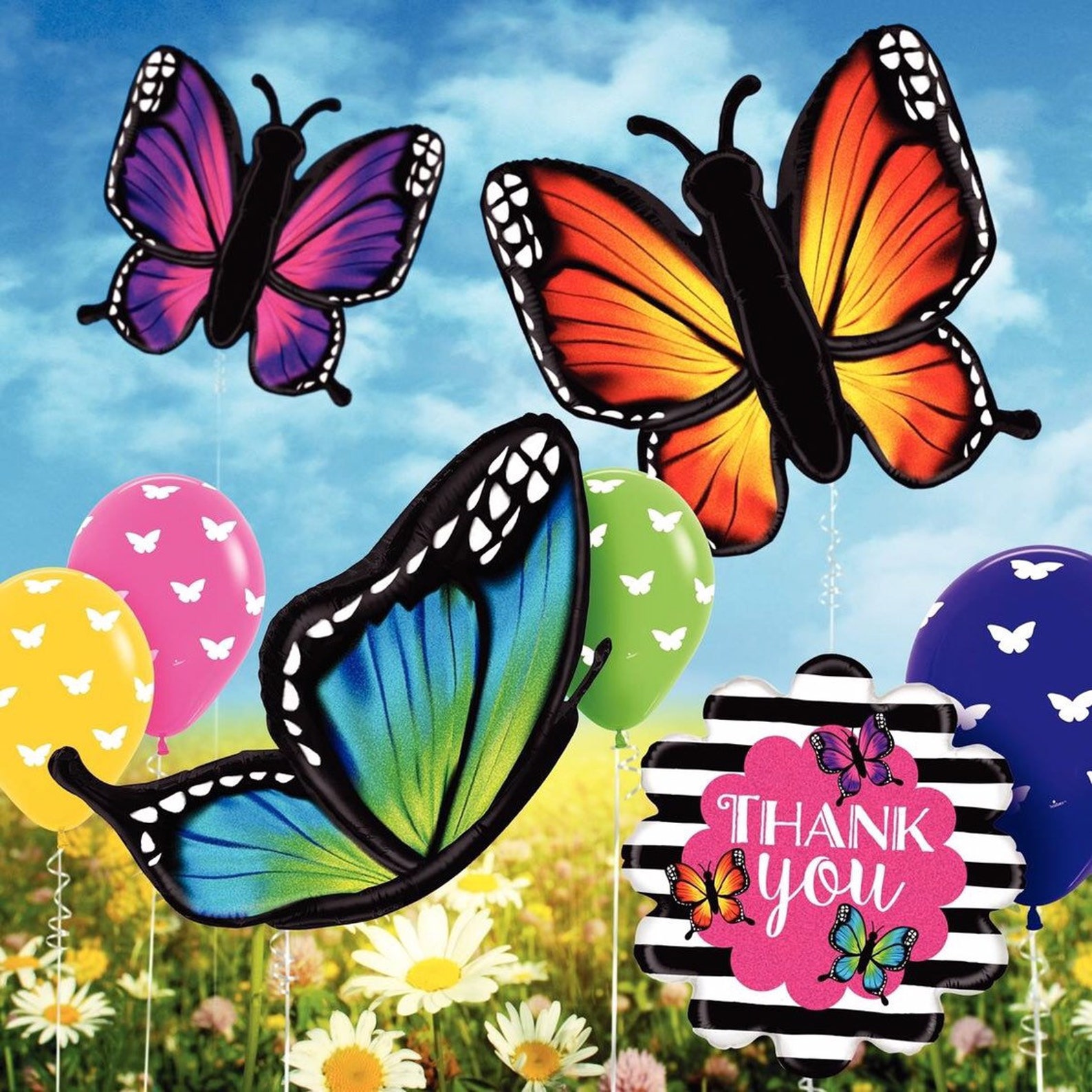 Butterfly Balloons Butterfly Decorations Monarch Butterfly - Etsy
