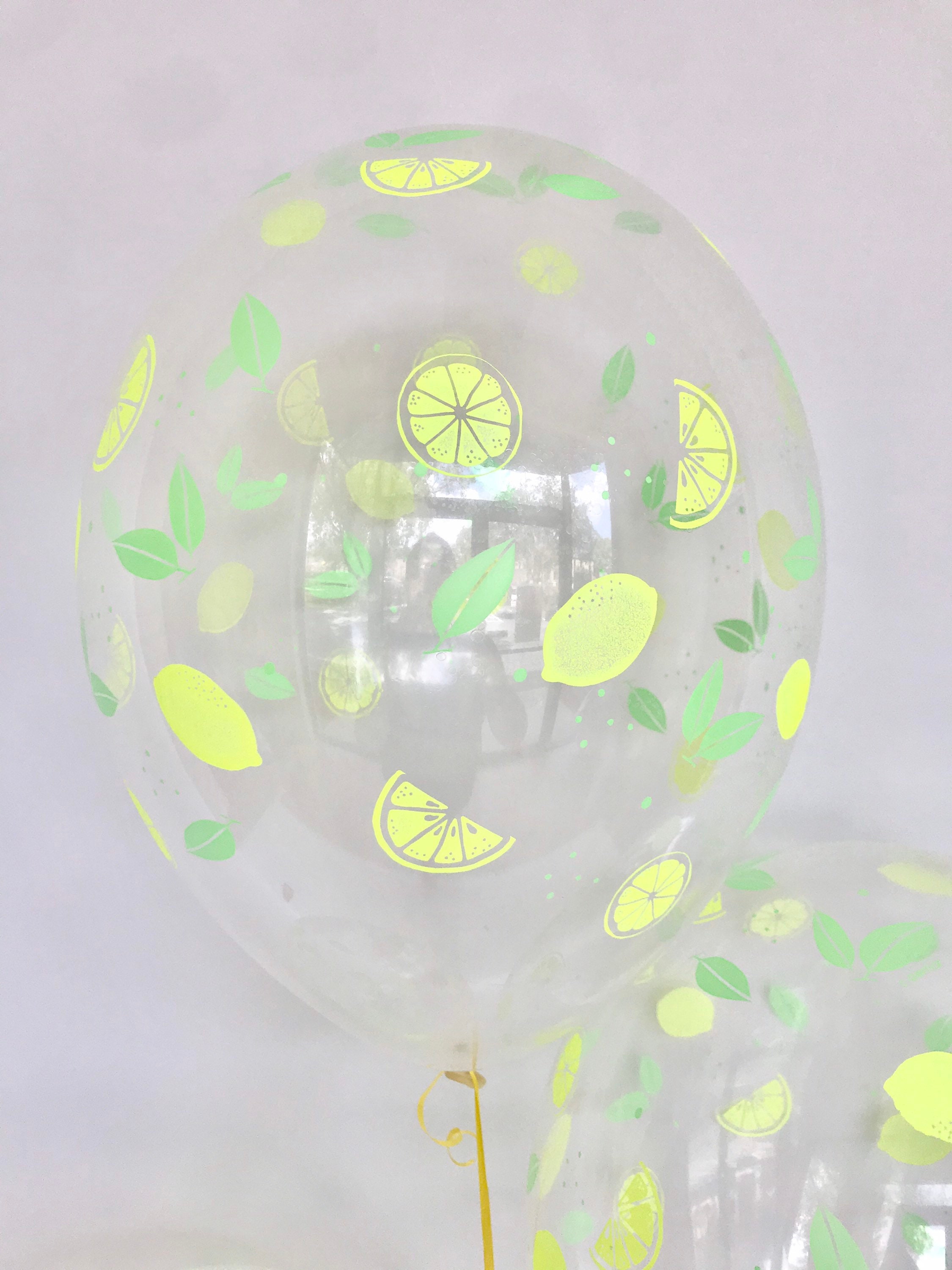 Lemon Balloons Lemon Squeezy Main Squeeze Fruit Balloons Lemon Party ...