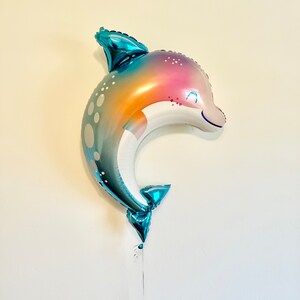 Dolphin Balloon Bouquet Pink Mint Coral Seaglass Blossom Oneder the Sea ...