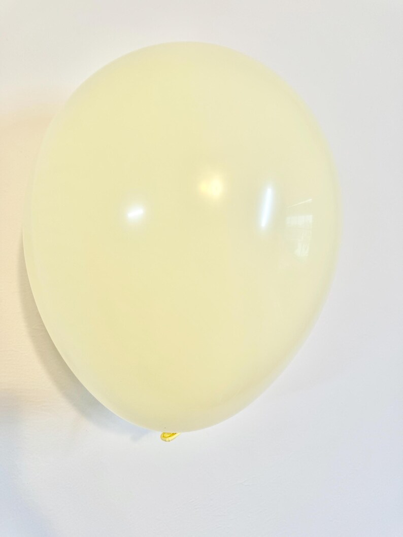 Buy Pastel Yellow Balloon 11 Inch Matte Latex Balloon Light Yellow Baby ...