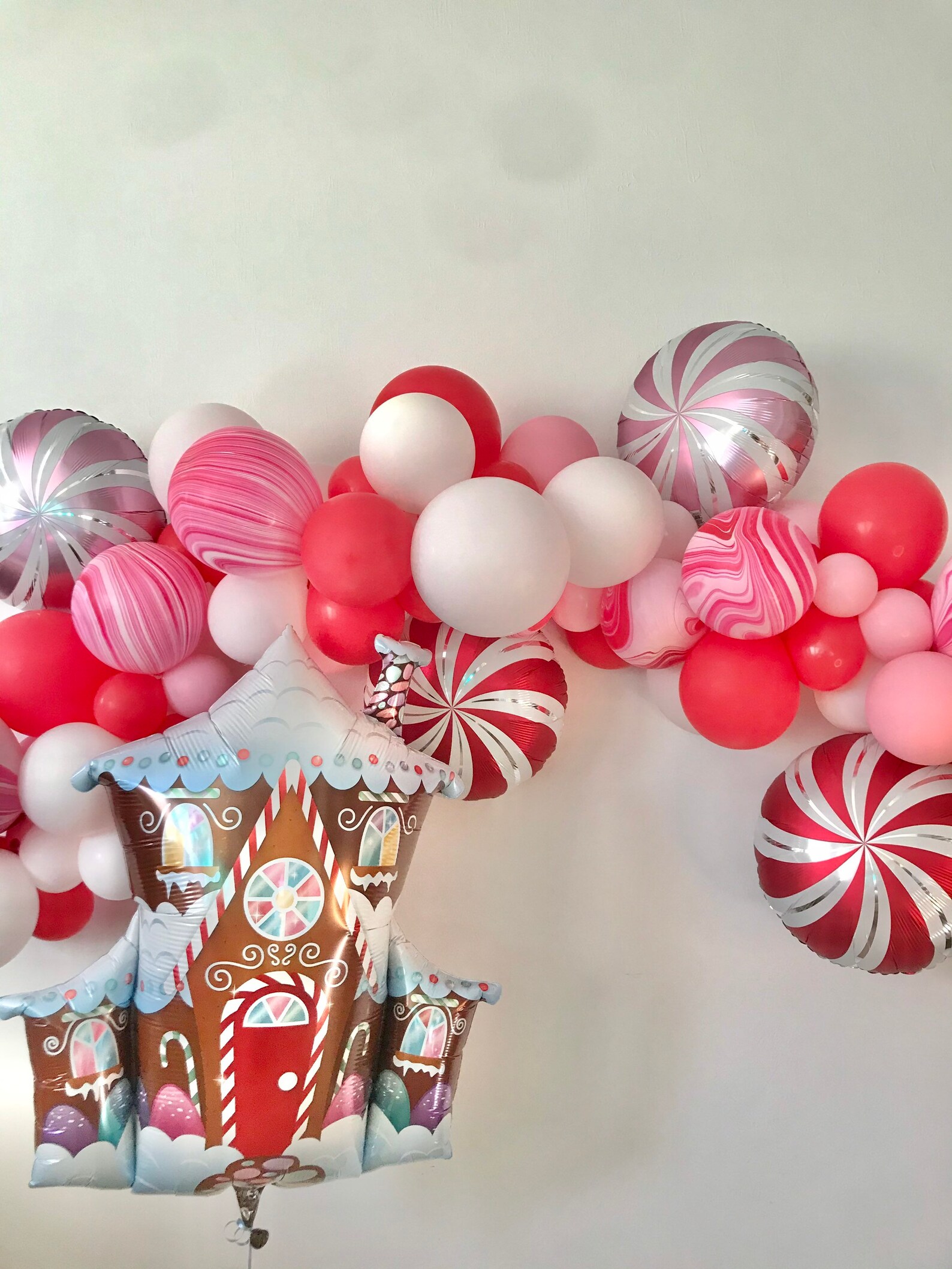 Ginger Bread Balloon Garland Red White Pink Red Marble - Etsy