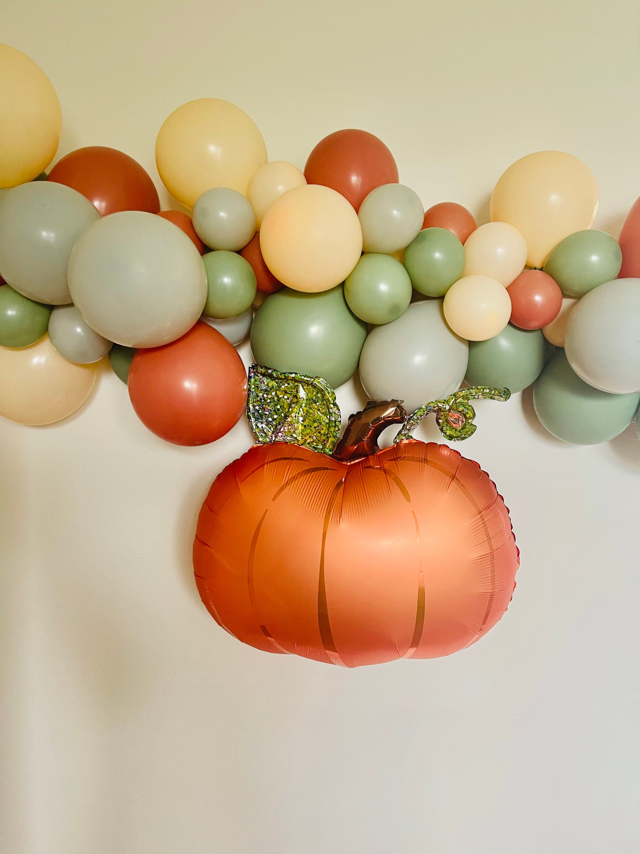 Pumpkin Balloon Garland Kit Burnt Orange Willow Green Stone - Etsy UK