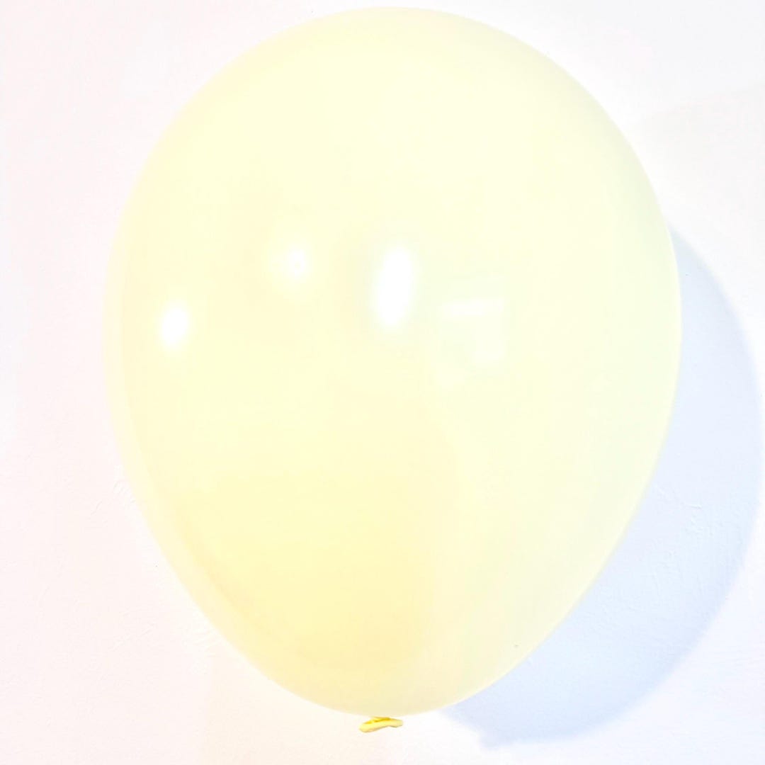 Buy Pastel Yellow Balloon 11 Inch Matte Latex Balloon Light Yellow Baby ...
