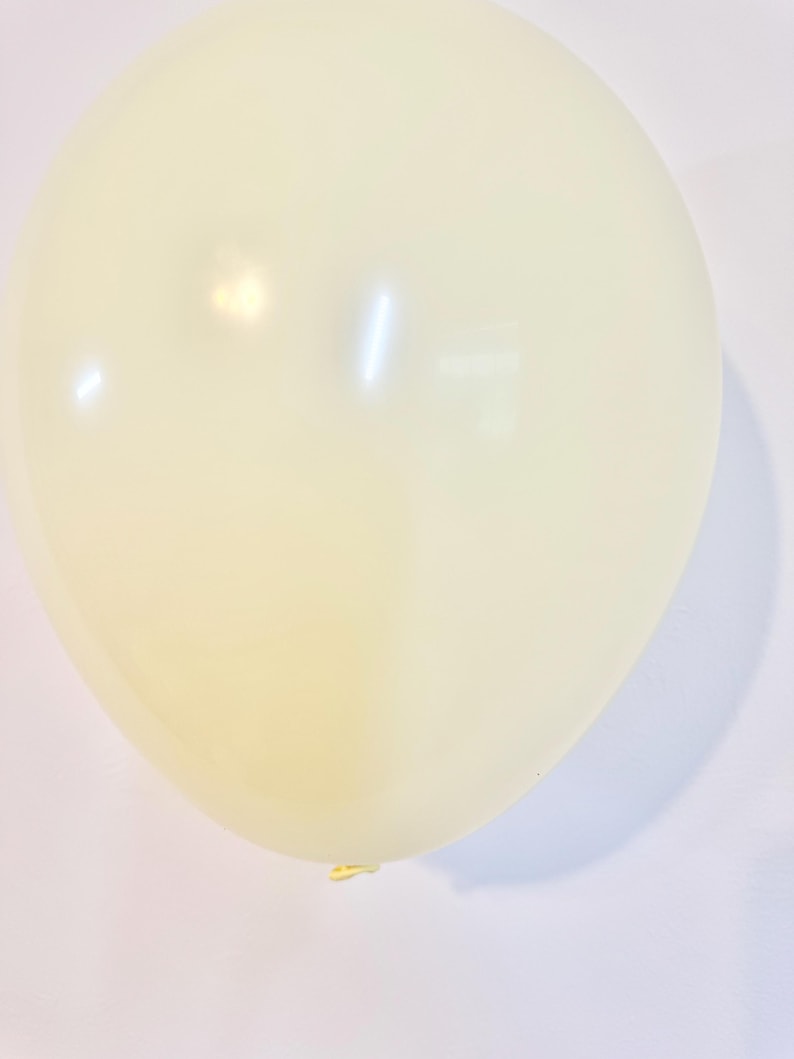 Buy Pastel Yellow Balloon 11 Inch Matte Latex Balloon Light Yellow Baby ...