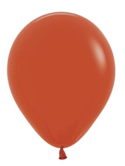 Burnt Orange Balloons Pumpkin Balloons Mocha and Gold Rust - Etsy