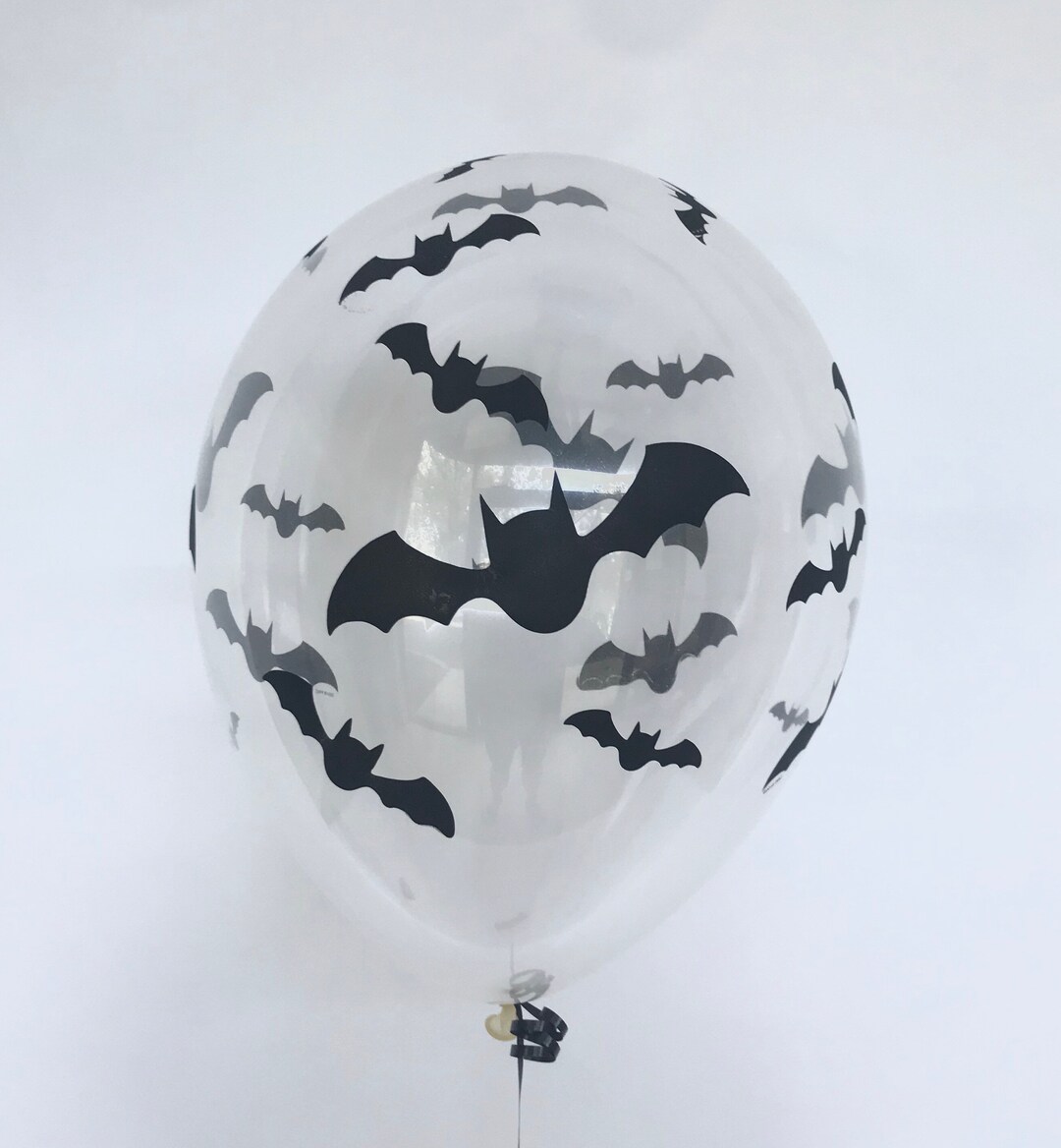 Bat Balloons 11 Inch Clear Printed Latex Halloween Balloons Spooky ...