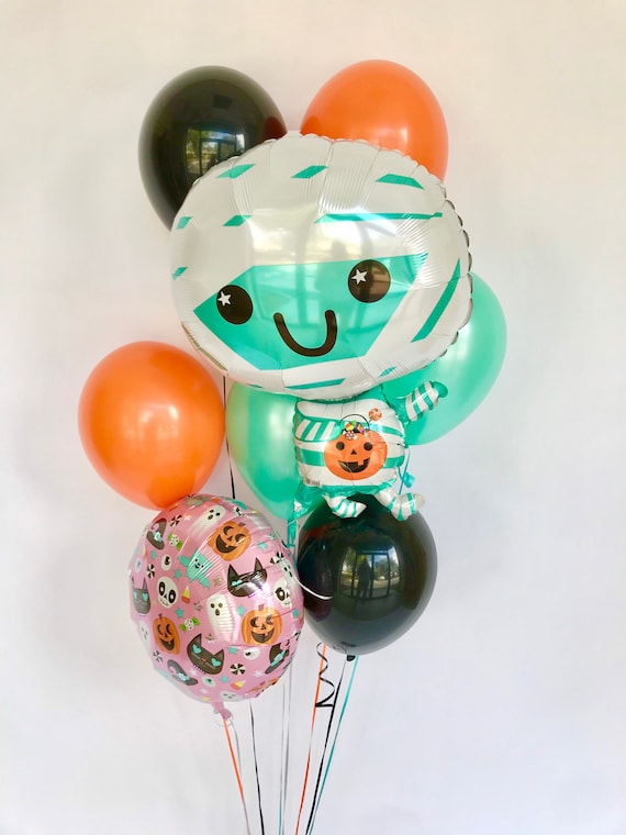 Mummy Balloon - Kids Halloween Party - Pastel Halloween Decor - Monster ...