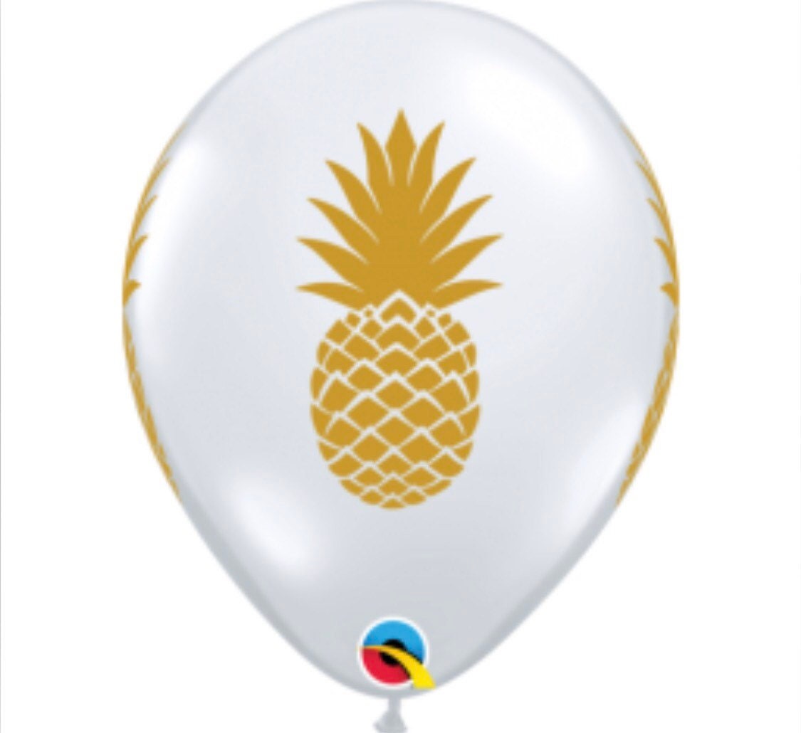 Pineapple Balloons - Hot Pink - Yellow - Orange Balloons - Birthday ...