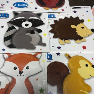 Woodland Critter Balloons Woodland Baby Shower Enchanted - Etsy