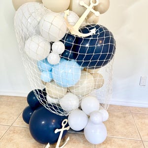 Nautical Balloon Garland Last Sail Before the Veil Bridal Shower Ahoy ...