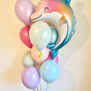 Dolphin Balloon Oneder Under the Sea Birthday Under the Sea Baby Shower ...