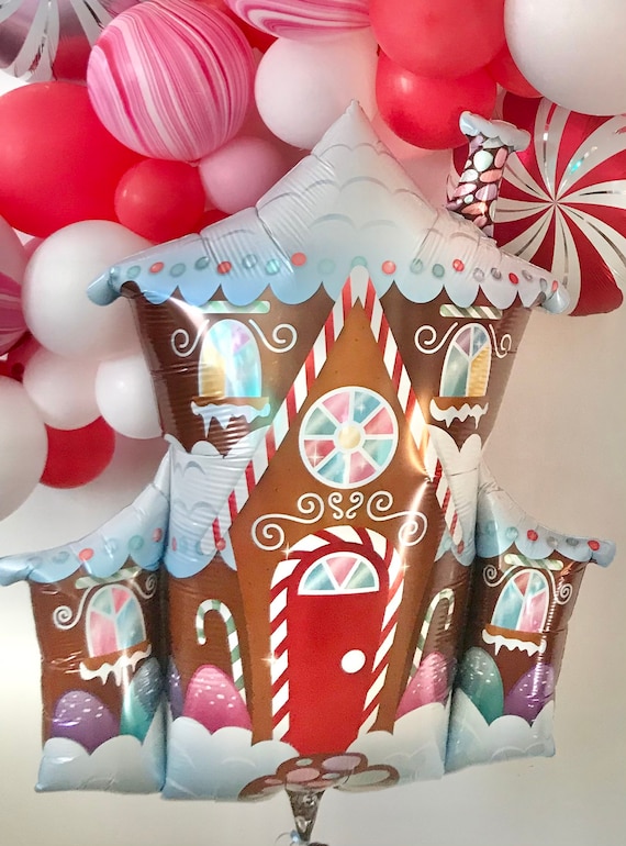 Gingerbread House Balloon - Gingerbread Decorations - Friendsmas ...