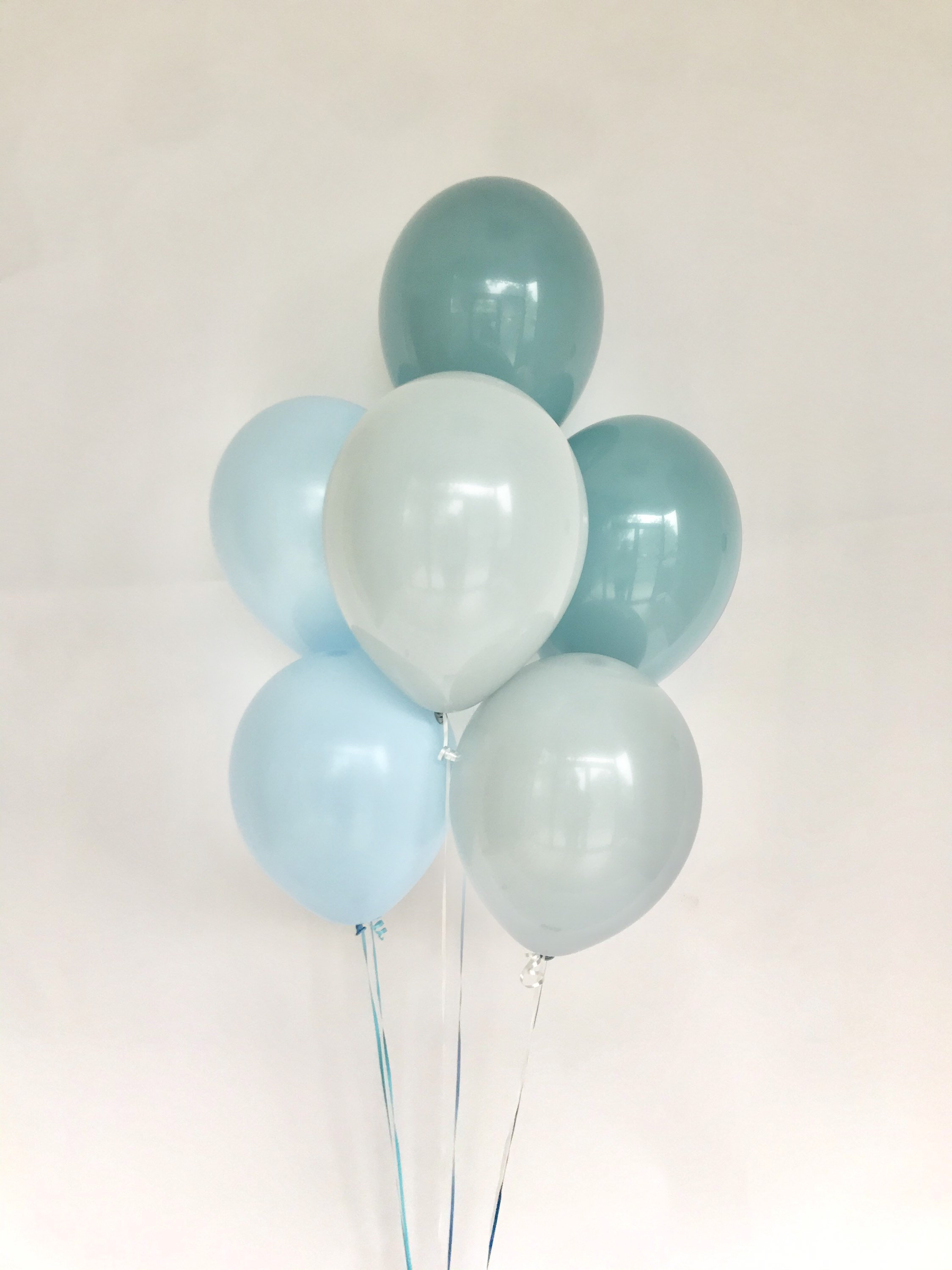 Pastel Blue Fog Slate Blue Balloons Blue and Gray Baby - Etsy