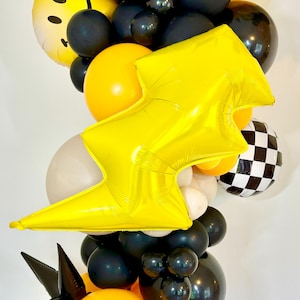 Lightning Bolt Balloon - Giant Lightning Mylar Balloon - Superhero ...