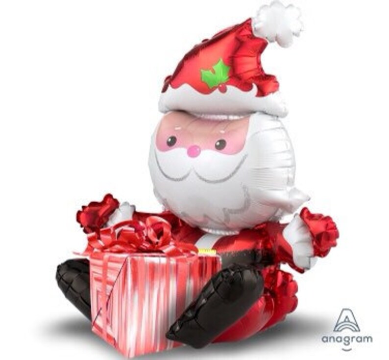 Santa Balloon 20 Inch Sitting Balloon Onederland Air - Etsy