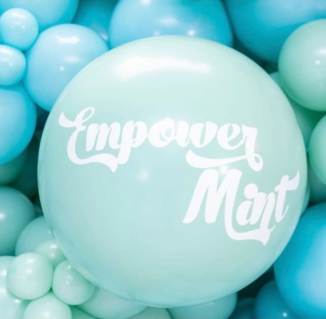 Empower Mint Balloons 11 or 24 inch Latex Balloons Sea | Etsy
