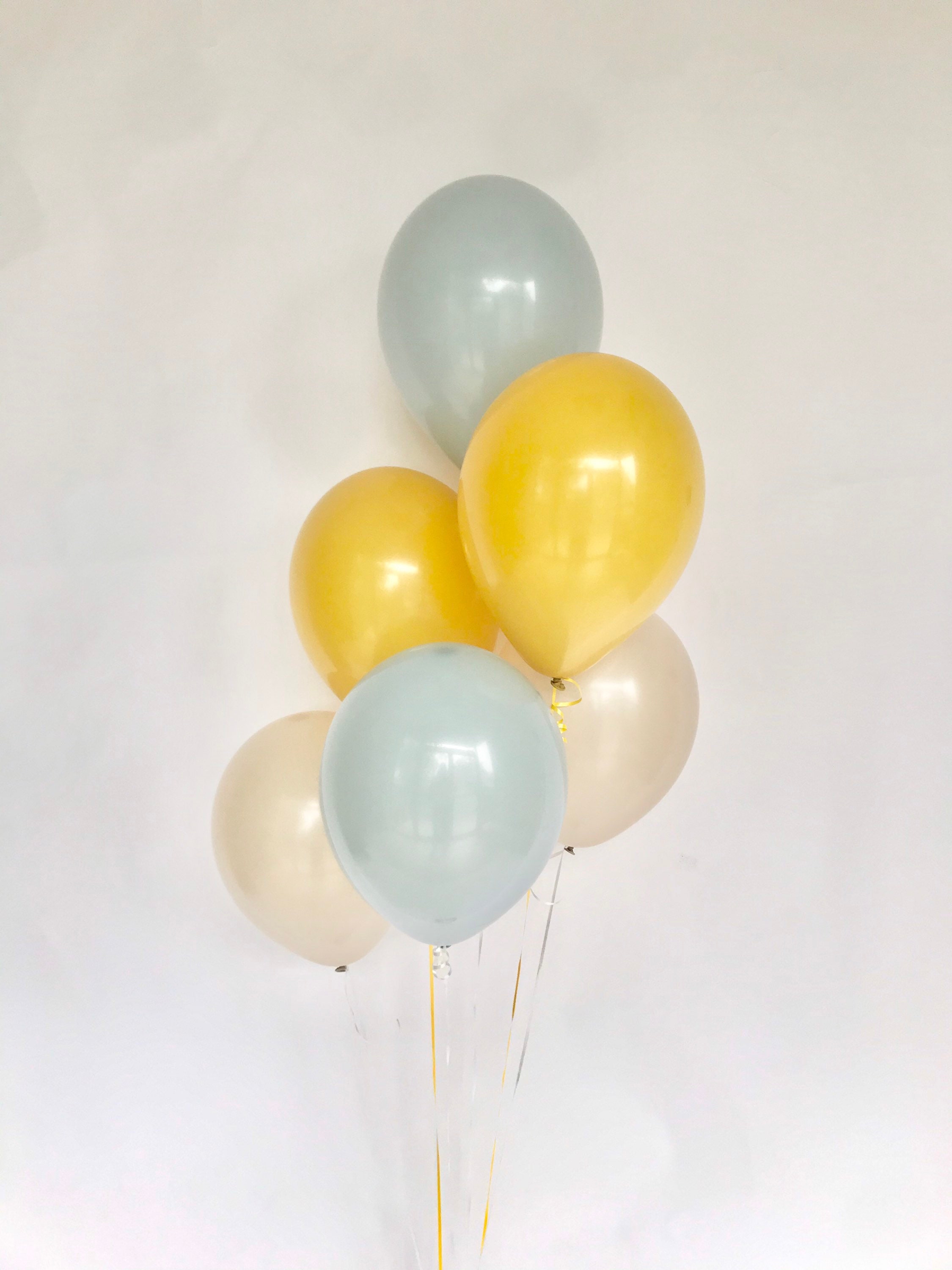 Mustard Fog White Sand Balloons Mustard and Gray Boho - Etsy