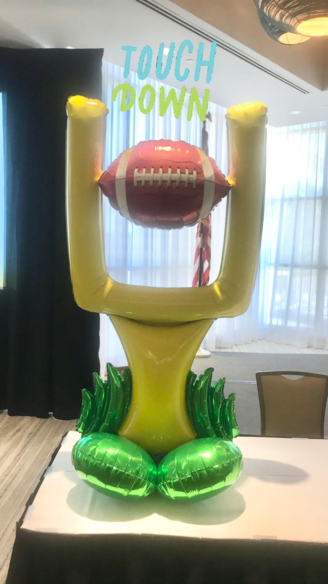 4.5 Ft Life Size Football Goal Post Balloon Super Bowl Balloon Football ...