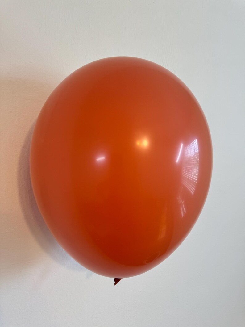 Burnt Orange 11 Inch Balloon Set Pumpkin Balloons Rust Balloons Fall ...