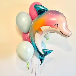 Dolphin Balloon Oneder Under the Sea Birthday Under the Sea Baby Shower ...