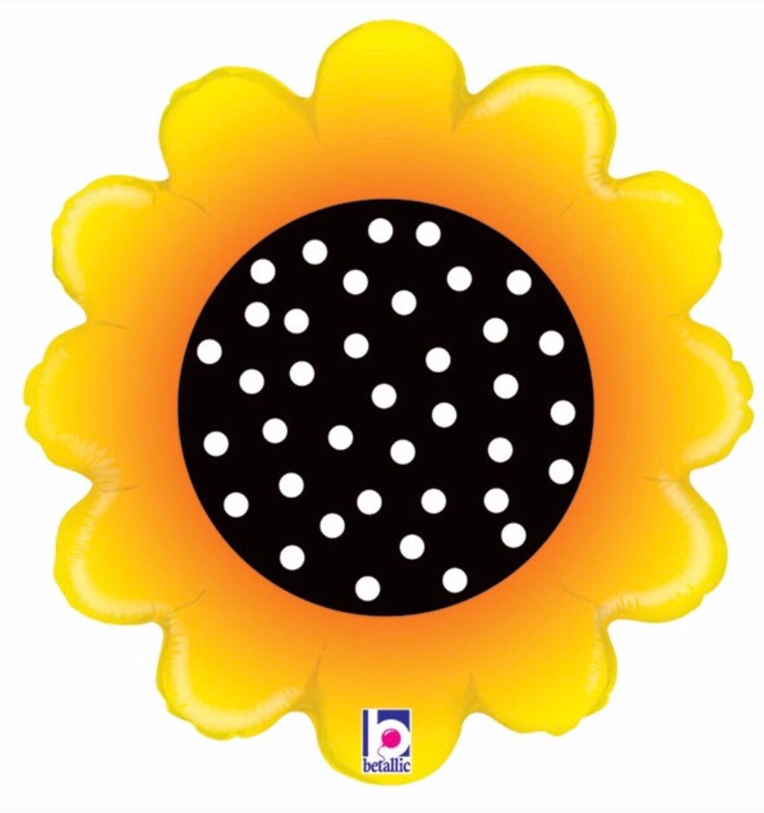 Sunflower Balloon - Sunflower Baby Shower - Baby Shower Balloon ...