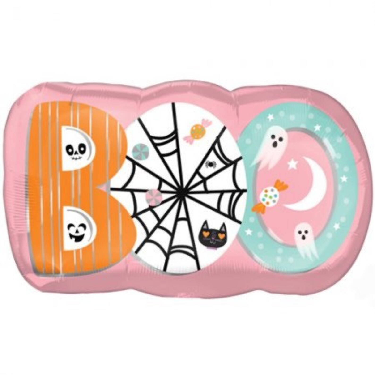 Boo Halloween Balloon Pink and Black Halloween Kids Party Pink Pastel ...