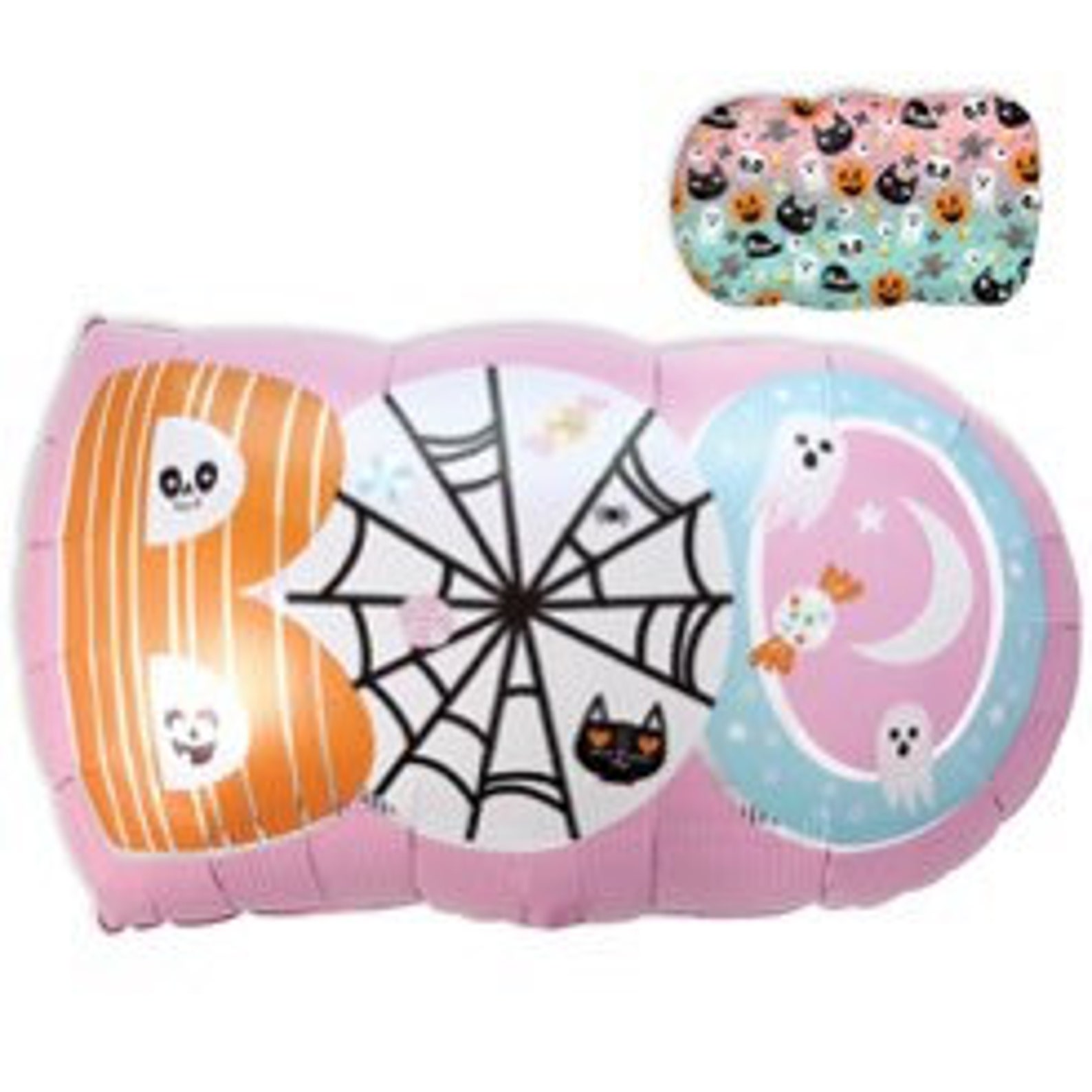 Boo Halloween Balloon Pink and Black Halloween Kids Party - Etsy