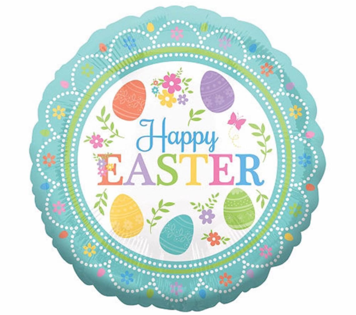 Easter Bunny Balloon Egg-Citing Easter Balloon Happy Easter | Etsy