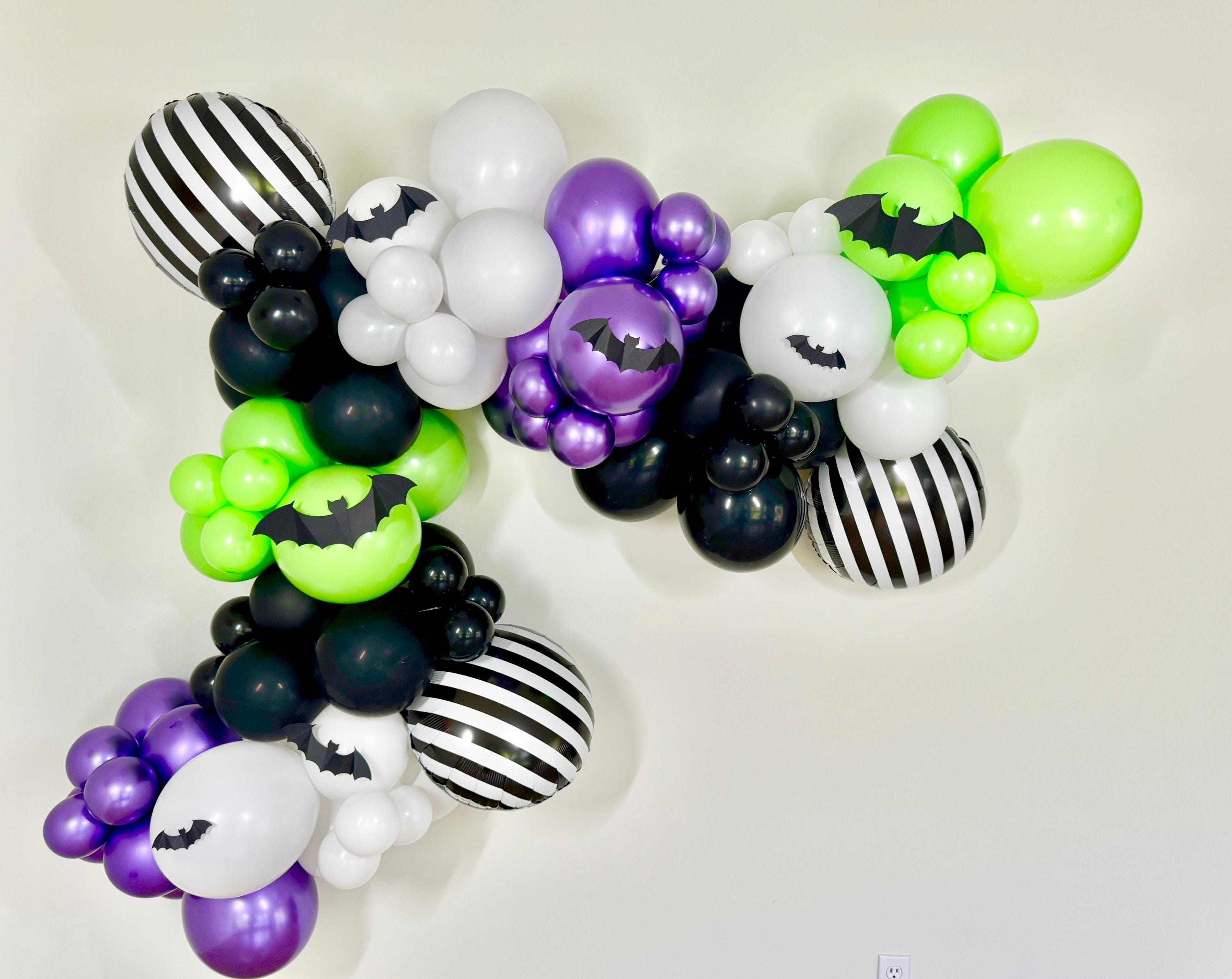 Ghostly Halloween Balloon Garland Haunted Theme Party DIY Decoration in ...