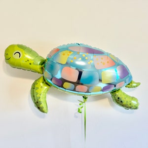 Sea Turtle Balloon Oneder Under the Sea Birthday Under the Sea Baby ...