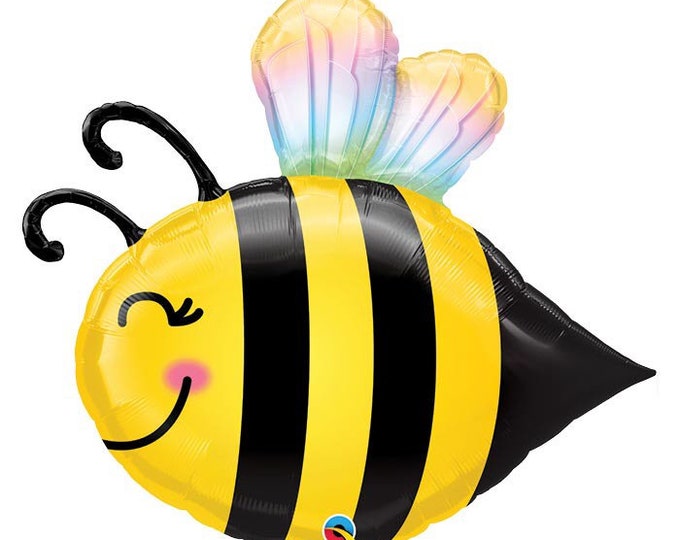 Bee Balloon Happy Bee Day Party What Will It Bee Baby - Etsy