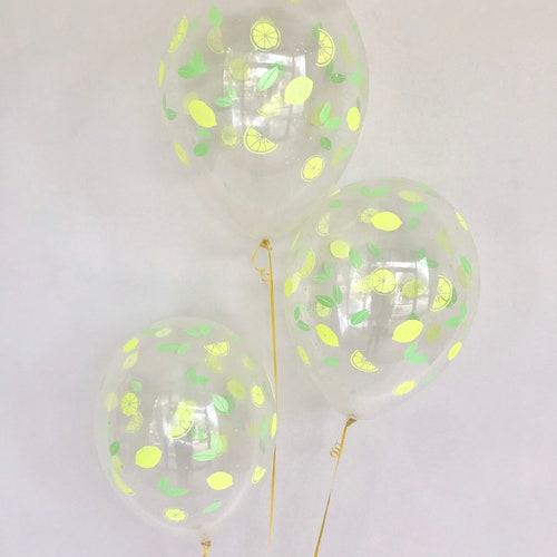 Lemon Balloons Lemon Squeezy Main Squeeze Fruit Balloons - Etsy