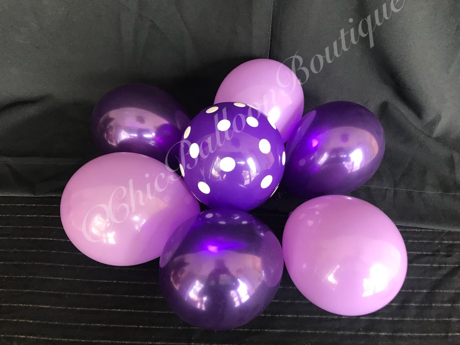 Purple Mini Balloons - Polka Dot Mini Balloons - Birthday Balloons ...
