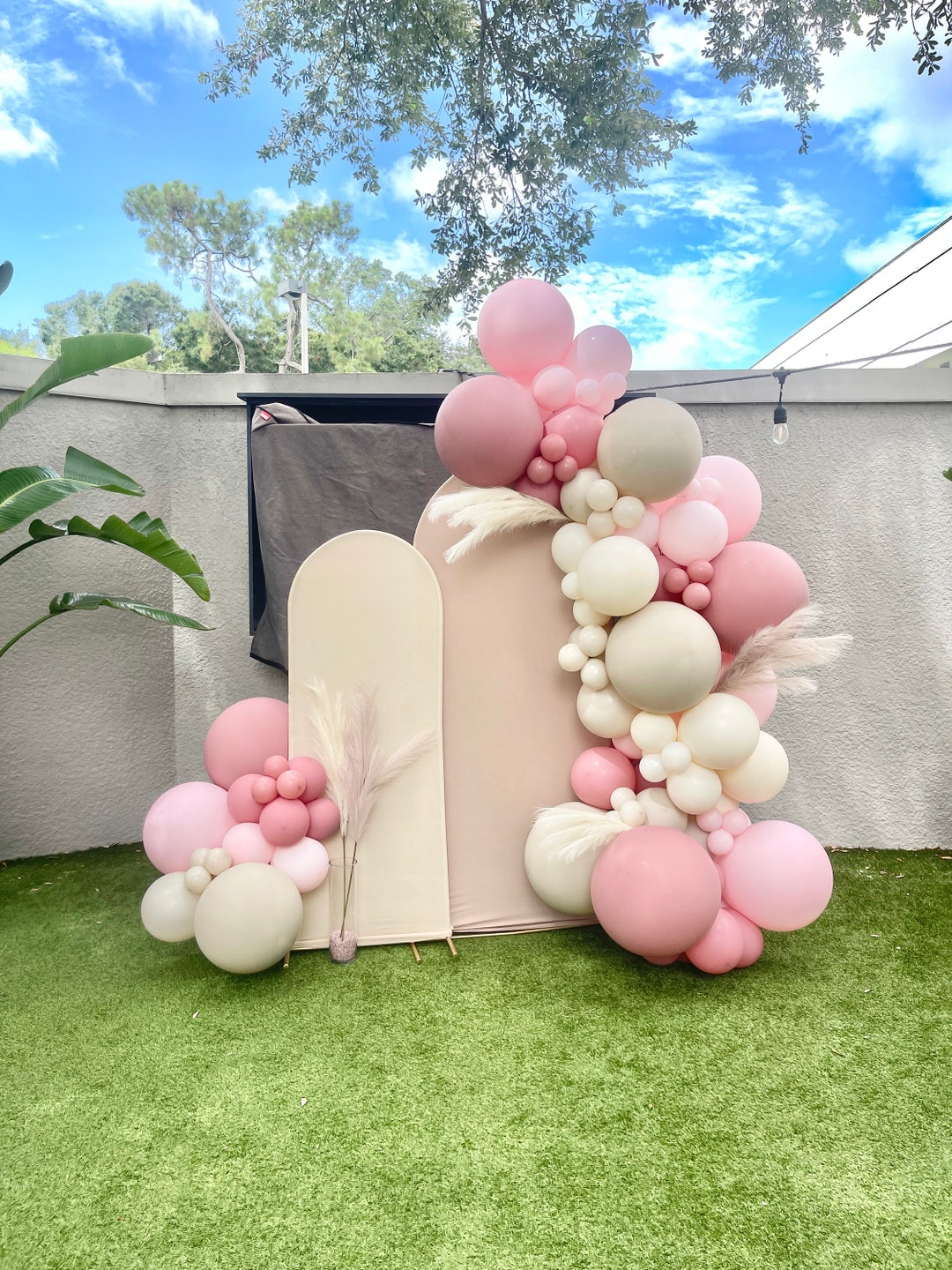 Dusty Pink Balloon Garland Kit Boho Bridal Shower Dusty - Etsy