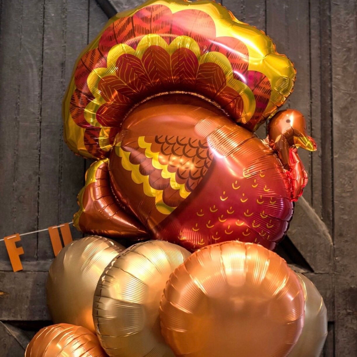 Turkey Balloon Little Turkey Birthday Thanksgiving Balloon | Etsy