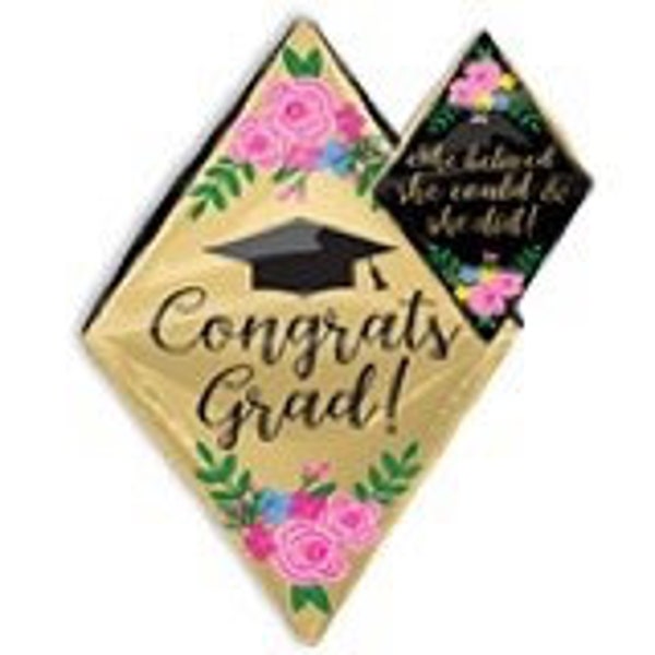 She Believed She Could so She Did Graduation Balloon - Etsy
