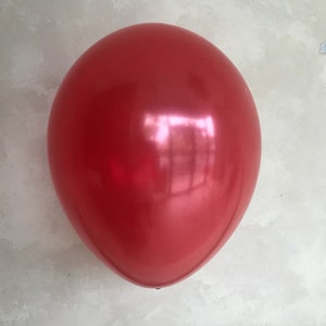 Red Balloon, Pearl Balloons, 11 Inch Latex Balloons, Birthday Balloons ...