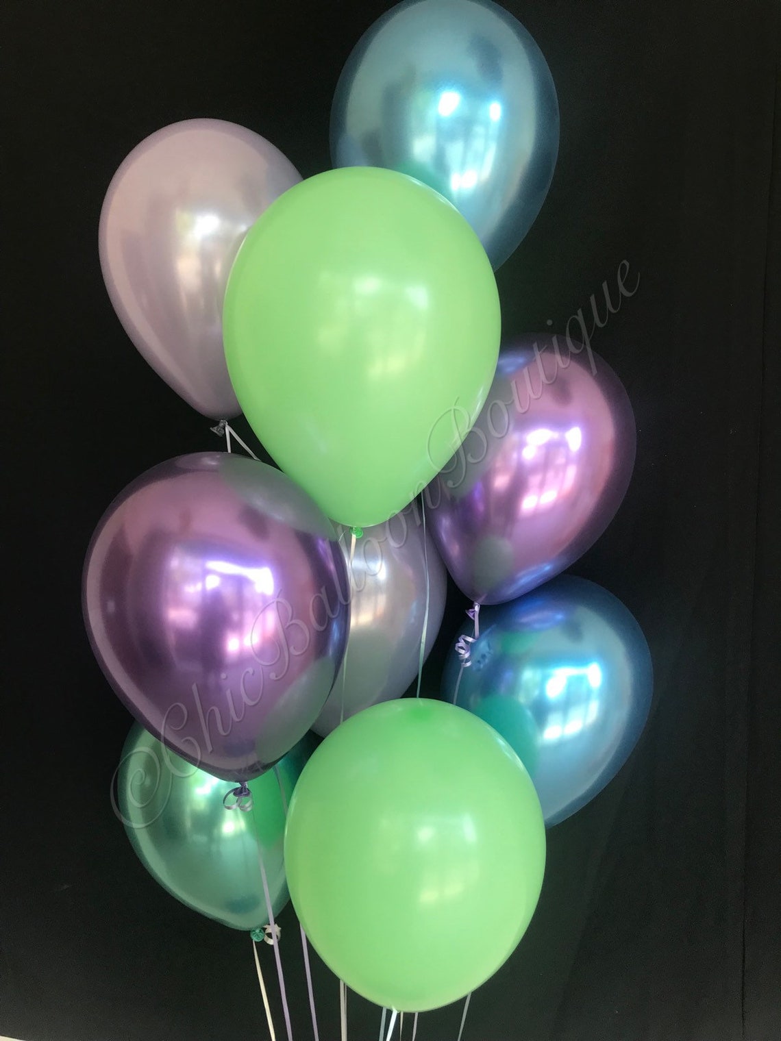 Blue Purple Green Balloons Under the Sea Decor First | Etsy