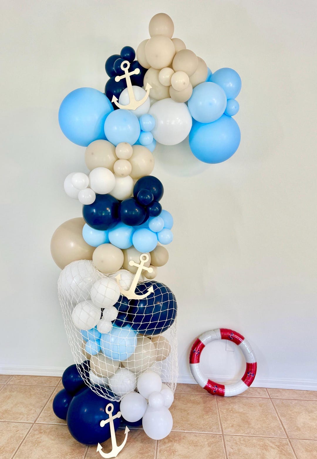 Nautical Balloon Garland Last Sail Before the Veil Bridal Shower Ahoy ...