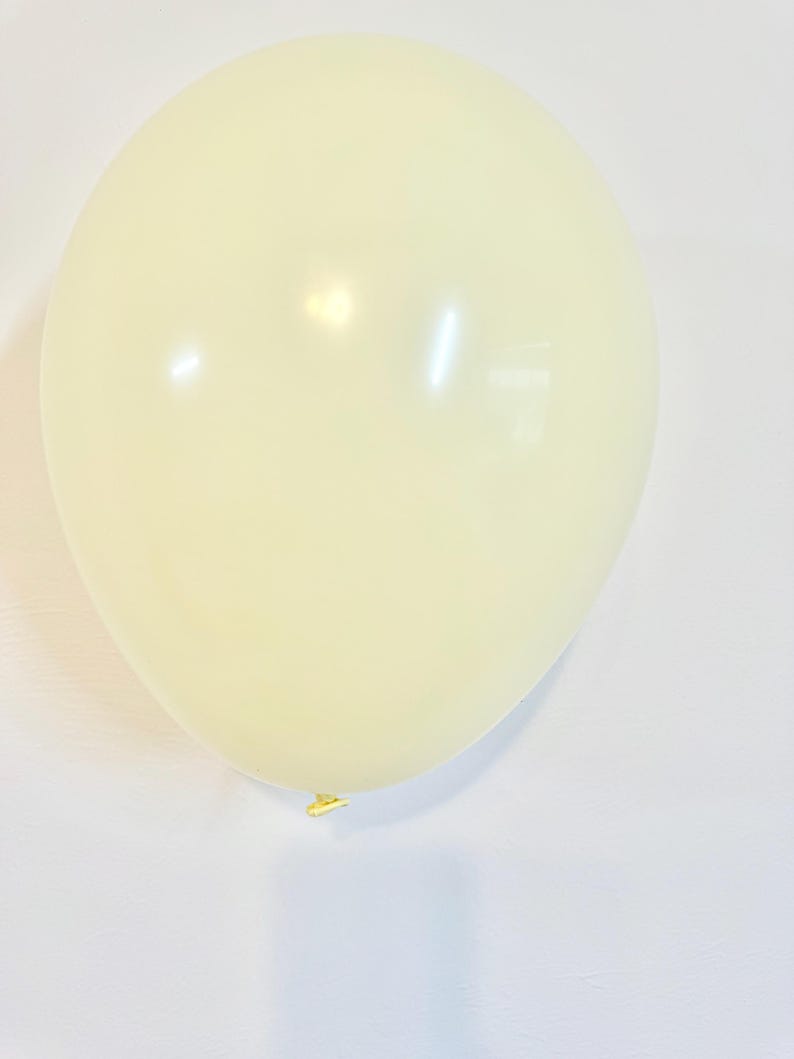 Buy Pastel Yellow Balloon 11 Inch Matte Latex Balloon Light Yellow Baby ...