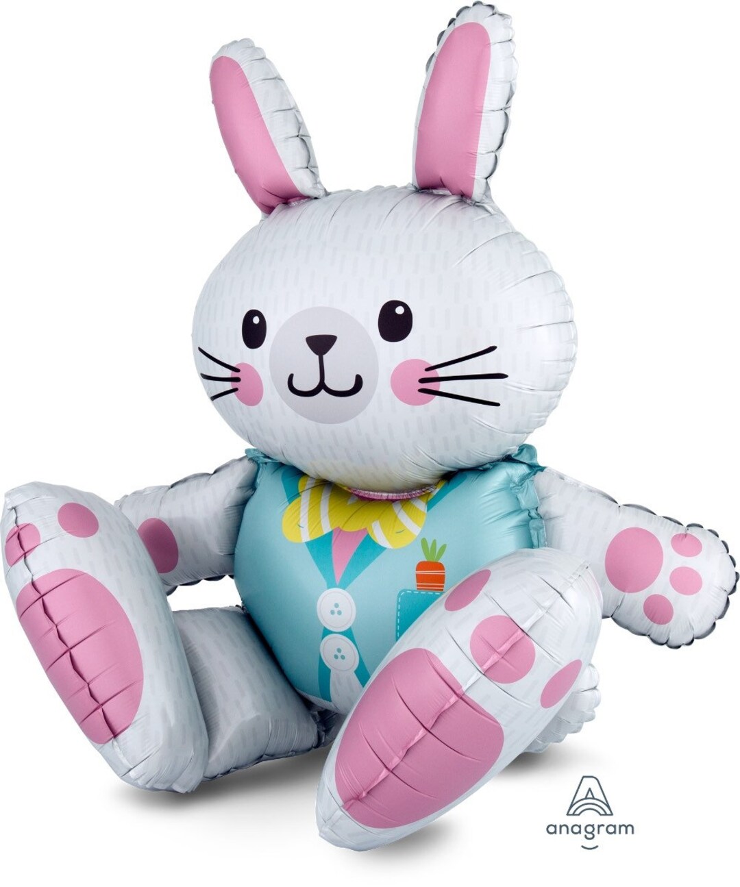 Giant Sitting Bunny Balloon 28 Inch Air Filled Easter Decorations First ...