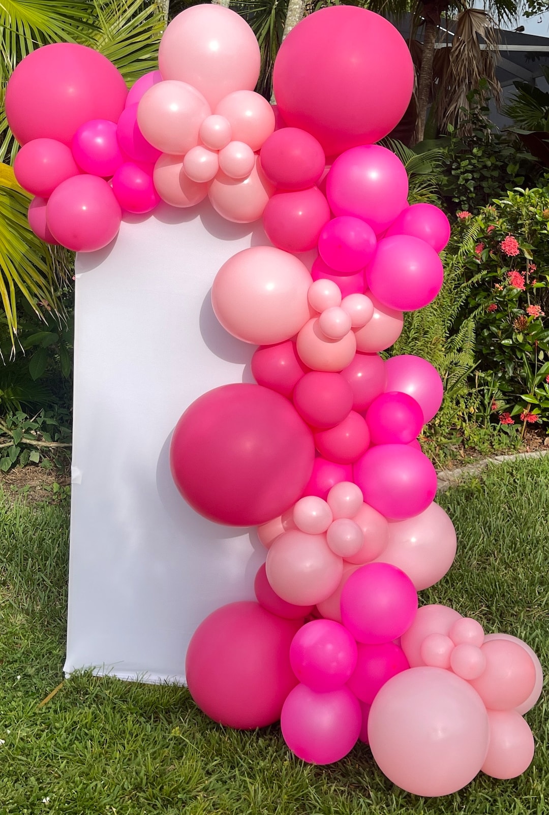 Hot Pink Balloon Arch Kit Bachelorette Party Decorations Neon Pink ...