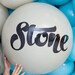 Stone 11 Inch Latex Balloons Boho Retro Stone Gray Balloons Boho Bridal ...